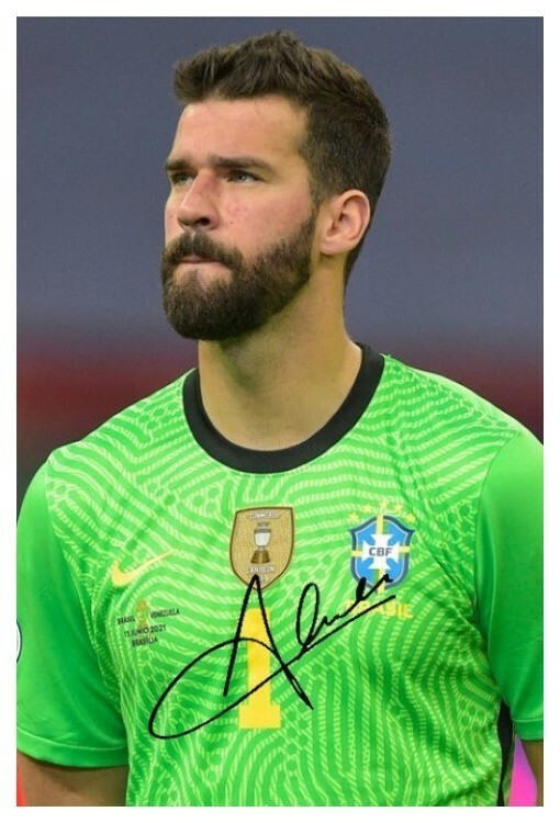 ALISSON BECKER - LIVERPOOL & BRAZIL - 6x4 Signed Autograph PHOTO ...