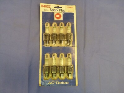 NOS Vintage AC Delco GM Spark Plugs R46SZ 8 Green Rings | eBay