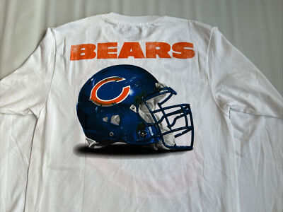 NEW NFL * CHICAGO BEARS REEBOK Long Sleeves 100% Cotton 2 sides printed ...