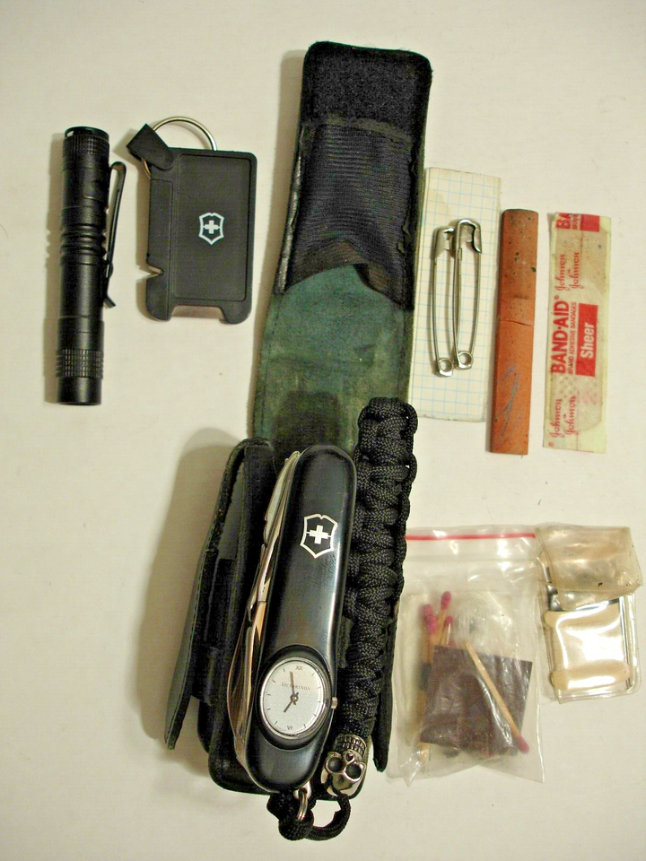 Supertimer Victorinox Black Swiss Army Survival SOS Kit-Watch Swiss ...