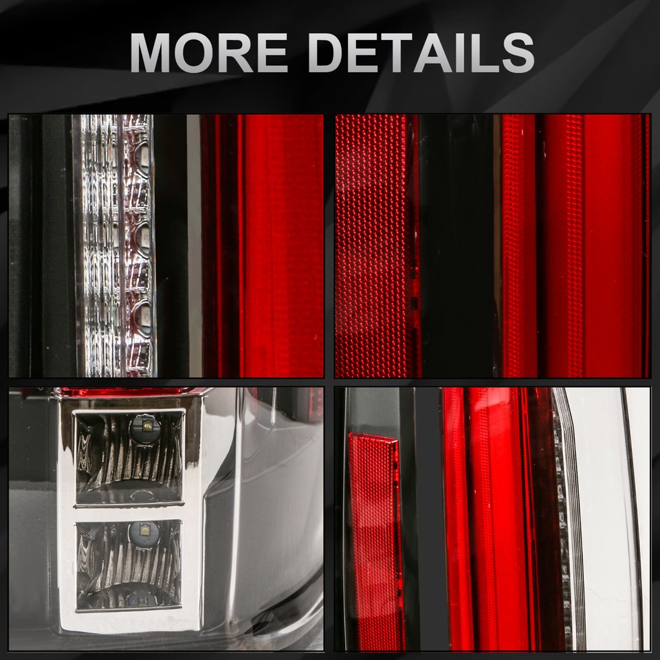 LED Tail Lights For Cadillac Escalade 2007-2014 Rear Lamp 2016 Version ...