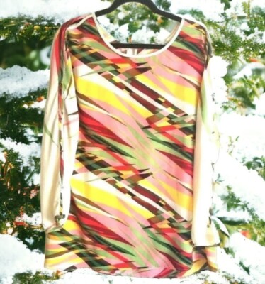 Mesmerize Color Splash Lightweight Elegant Slit Button Sleeve Women's ...