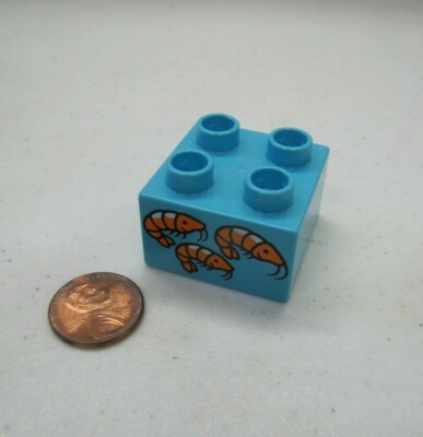 Lego Duplo Shrimp Sea Food For Zoo Village Town Shop Specialty Printed ...
