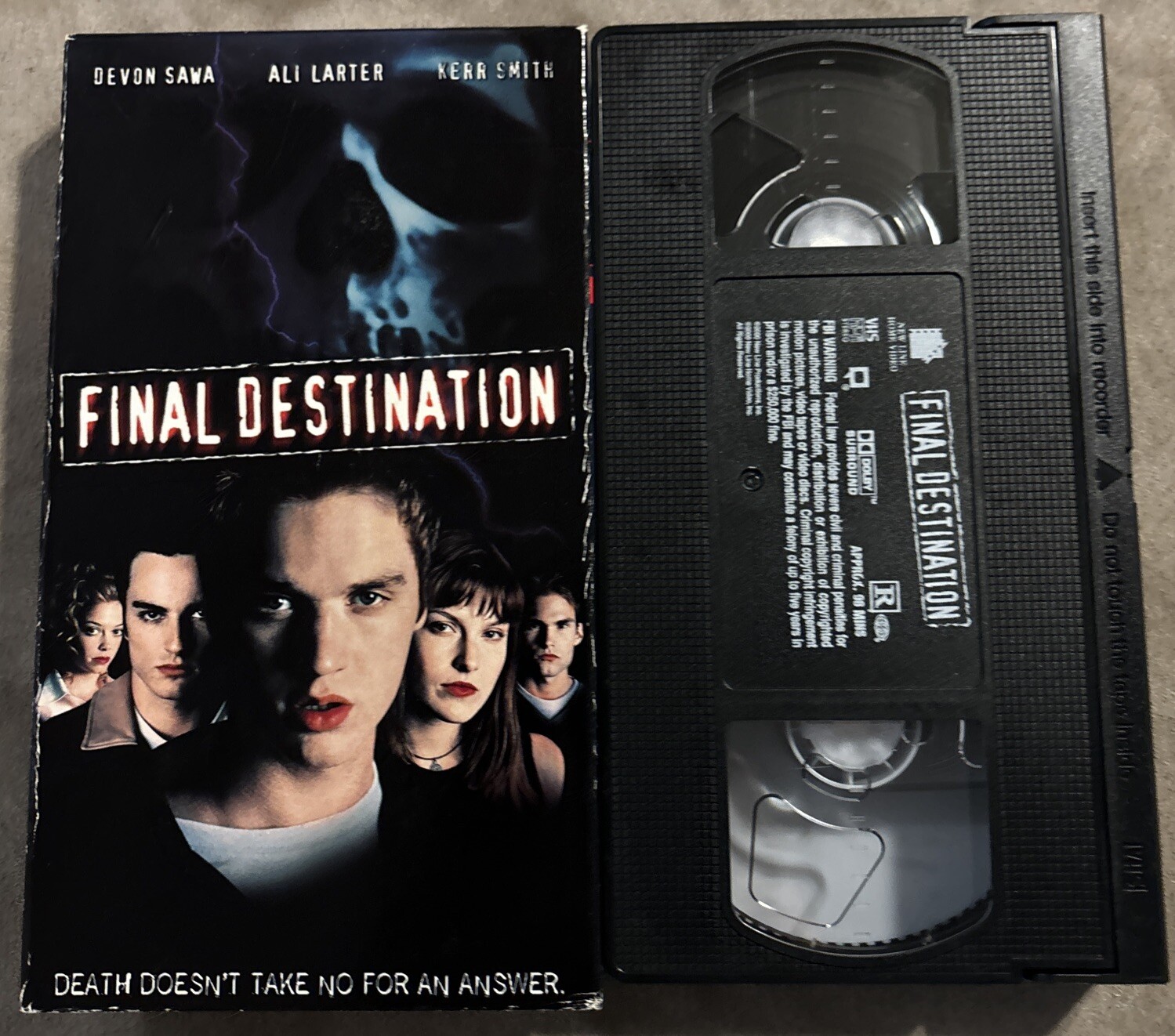 Final Destination (VHS, 2000) Horror Thriller Movie Drama Y2K Teen ...