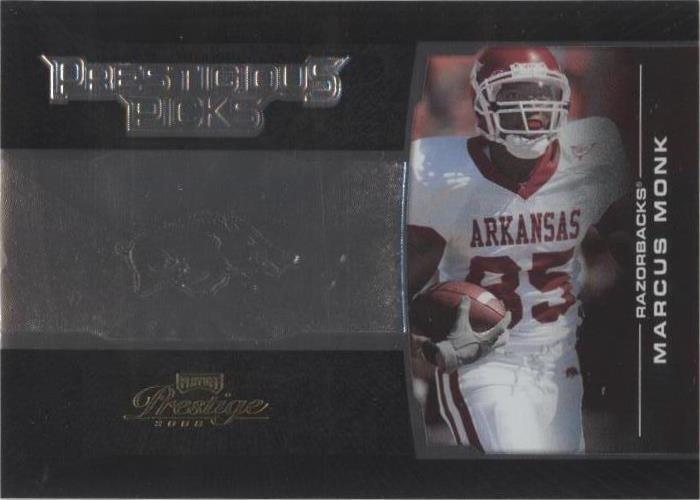 2008 Prestige - Prestigious Picks Marcus Monk #PPI-8 Black /500 (RC ...