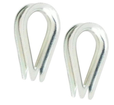1/8" Wire Rope Thimble (2-Pack) for Securing Cable with a Looped End | eBay