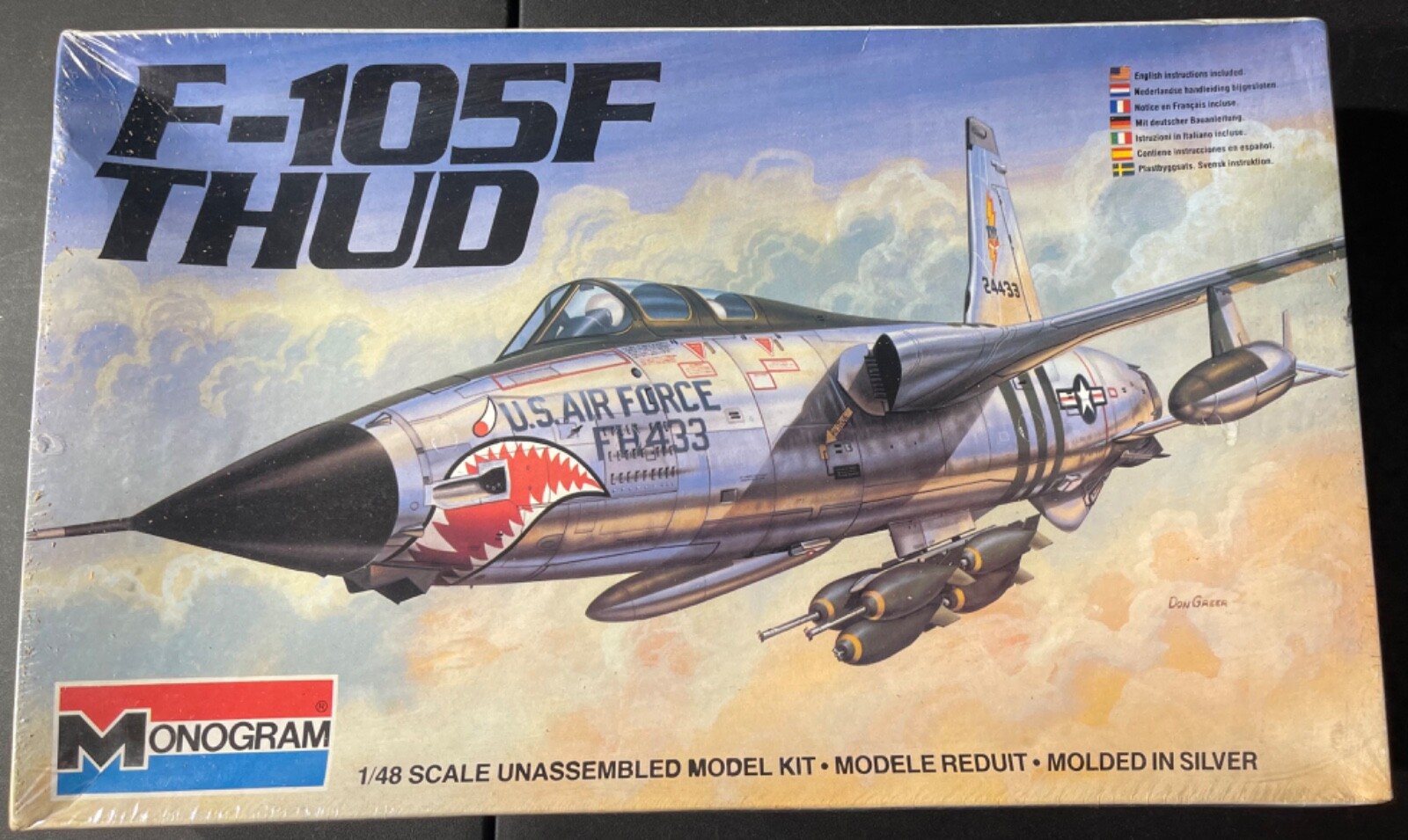 Monogram F-105f Thud 1/48 Scale 5808 Airplane Model Kit G963 PM for ...