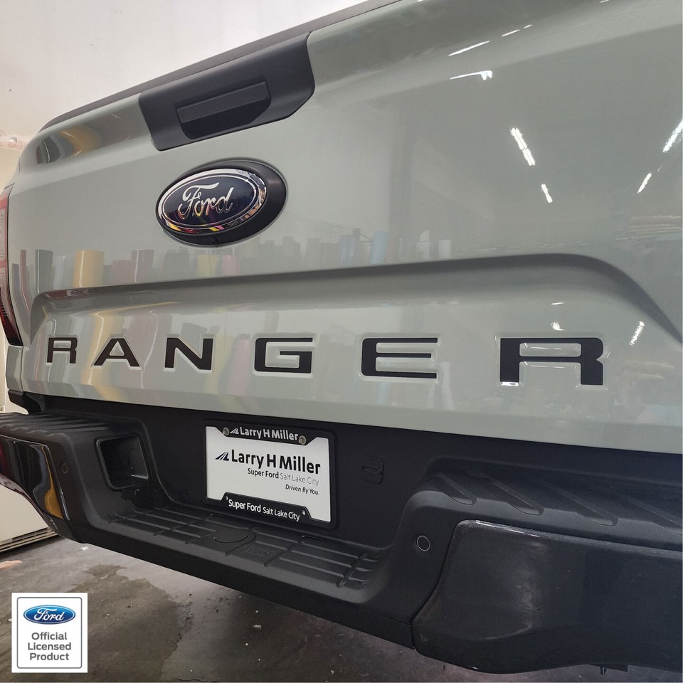 2024-2025 Ford Ranger Tailgate Letters - vinyl decals stickers inlays ...