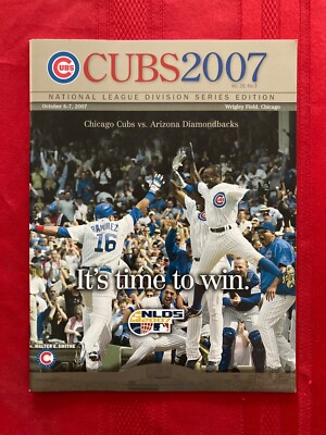 2007 MLB Chicago Cubs NLDS program + scorecard / Diamondbacks / Ramirez ...
