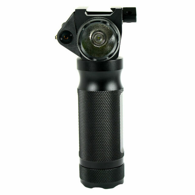 Tactical Vertical Foregrip LED Flashlight Red Laser Sight With 20mm ...
