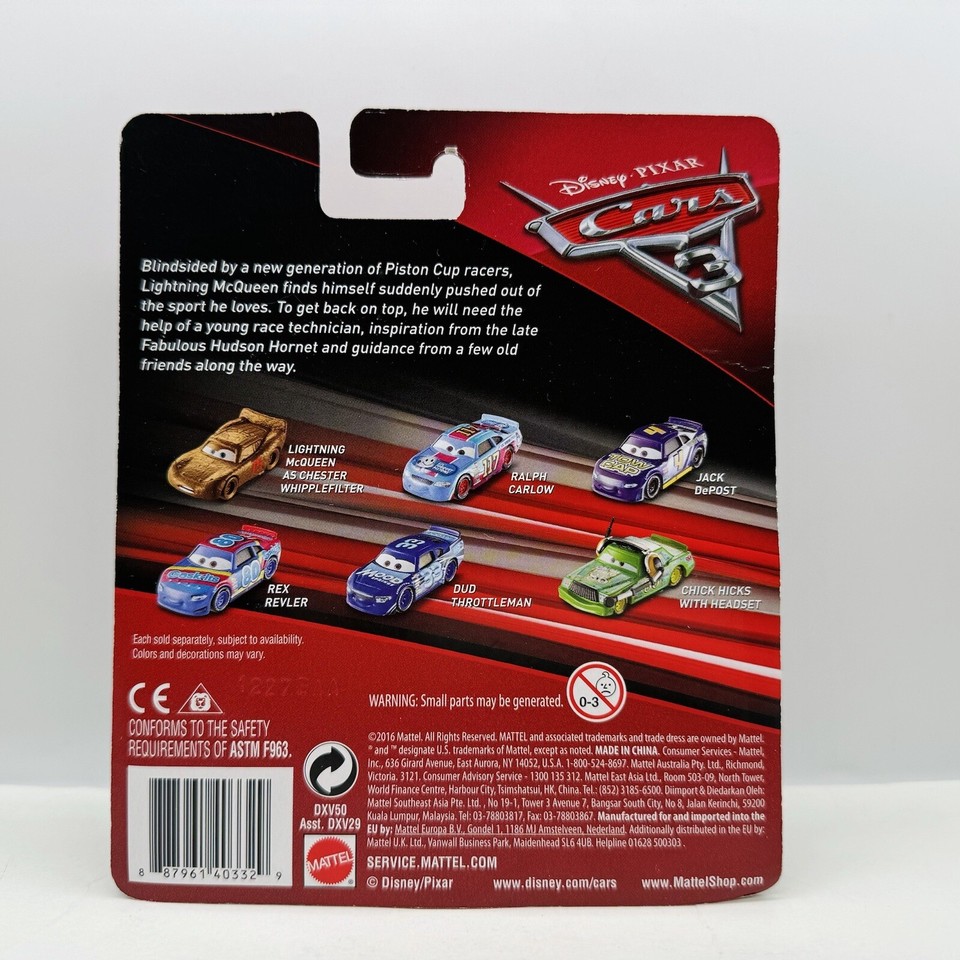 2017 Disney Pixar Cars 3 Parker Brakeston 68 Mattel Diecast 1:55 New ...