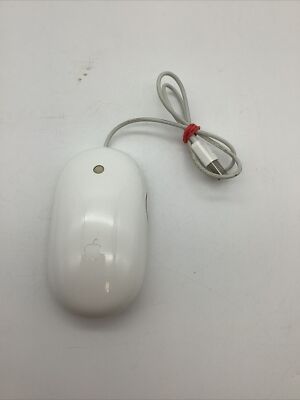 Apple Mighty Mouse A1152 Wired USB Optical Genuine White for Mac | eBay