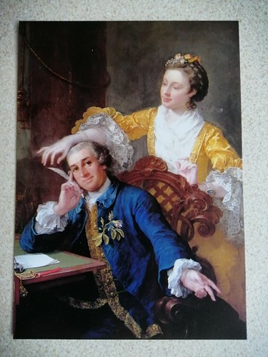 William Hogarth David Garrick & wife Eva Maria Veigel Queen's Gallery ...