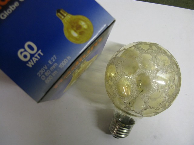 2 X Radium Globe G80 60w Gold Speckle E27 ES 80mm Decorative Light Bulb ...