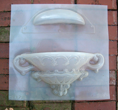 Vry Lg Yaley Deep Flex Mold Wall Statue Fountain Mold for plaster or ...