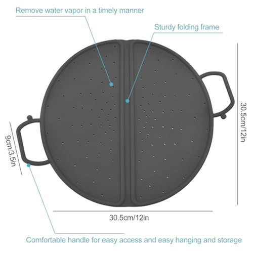 Silicone Splatter Pan Splash Guard For Stovetop Cooking Food-grade ...