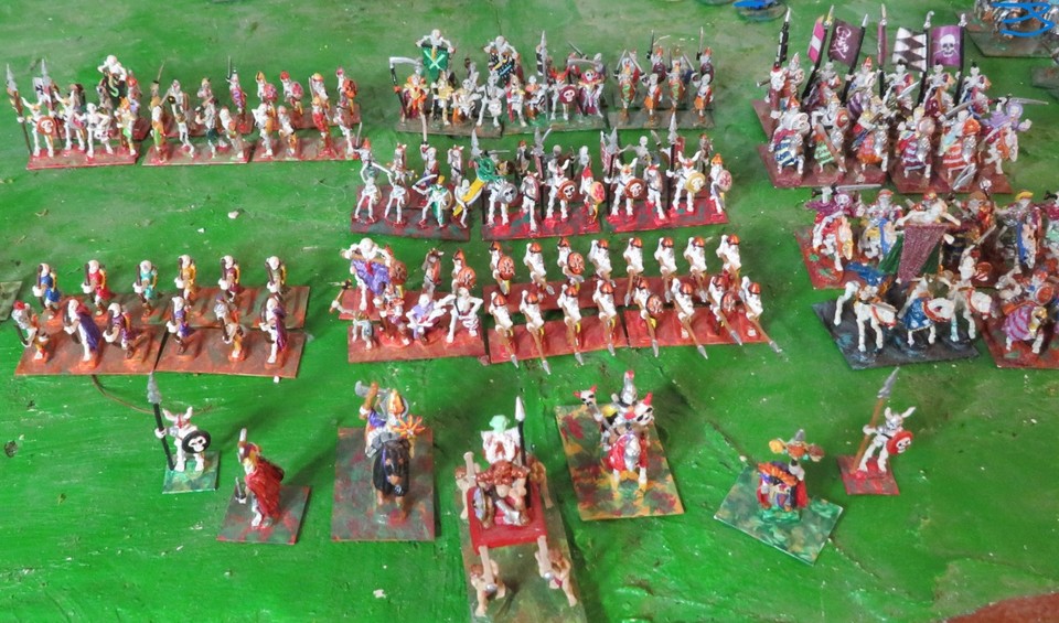 15mm miniatures, painted, SKELETON ARMY, skeletons skeletons lots of ...