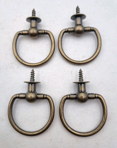 Vintage/Antique Small Rings Drawer Pulls Door Handle Furniture Hardware Lot of 4 | eBay