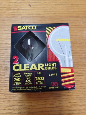 SATCO 75W 130V - Clear (2pack) | eBay