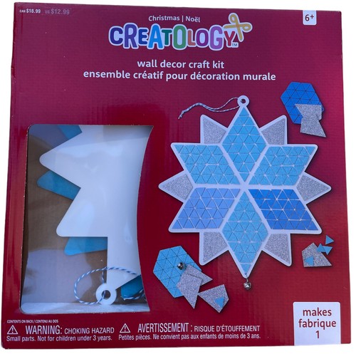 New Creatology Christmas DIY Snowflake Wall Decor Craft Kit Kids Craft ...
