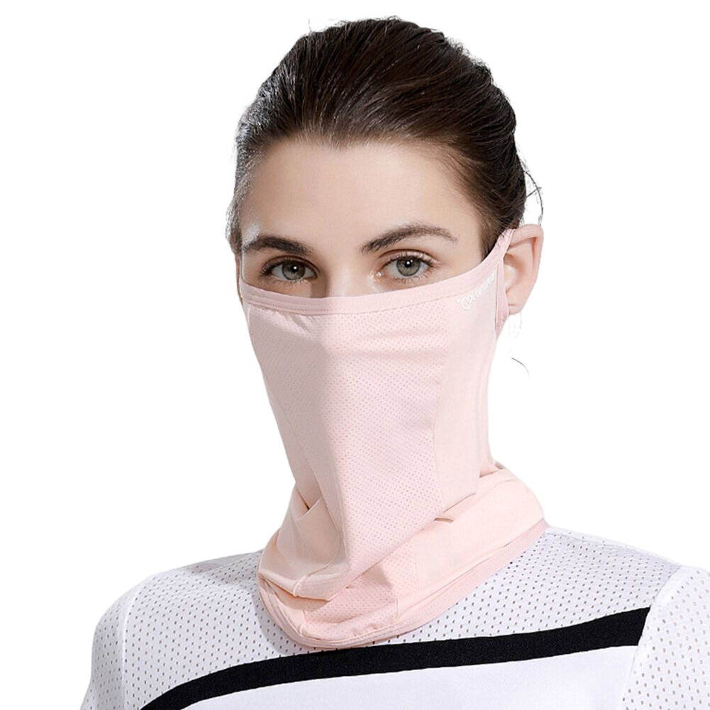 Unisex Face Mask Soft Ice Silk Sports Mask Scarf for Outdoor Golf (Pink ...