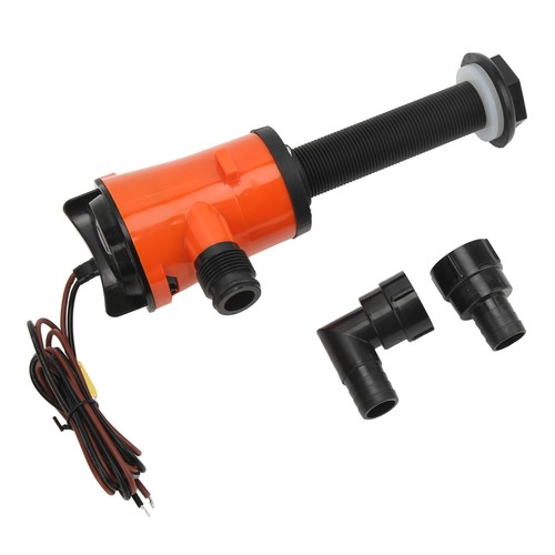 Aerator Livewell Pump 800GPH 12V 4.0A Submersible Fish Tank Pump for ...