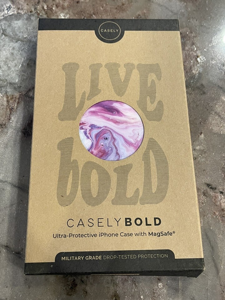 Casely Bold "Tie Dying Over You" iPhone 12 Pro Max Purple Marble ...