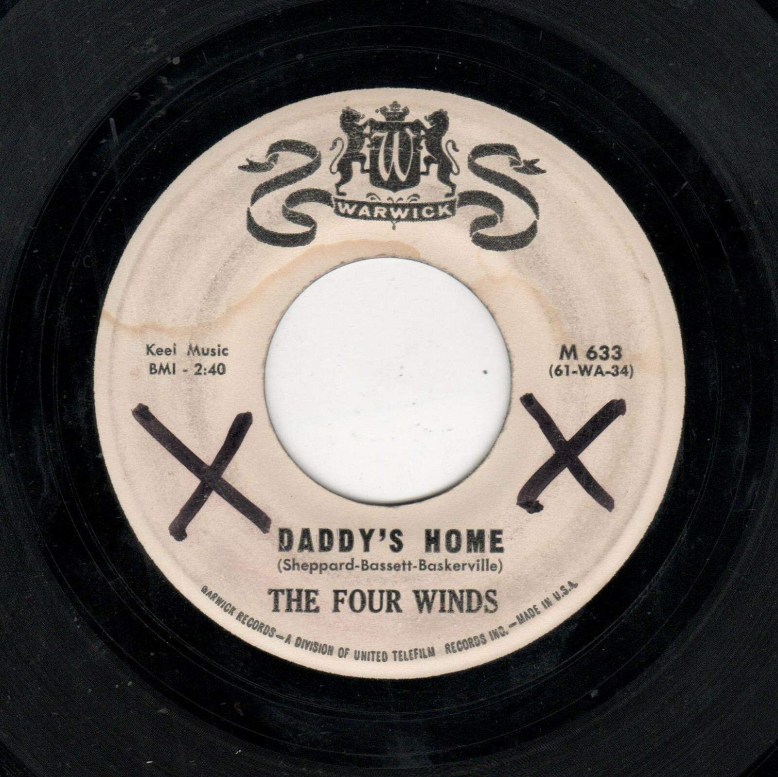 N.Y.C. DOWOP-FOUR WINDS-DADDY'S HOME/BULL-MOOSE STOMP-WARWICK 633 | eBay