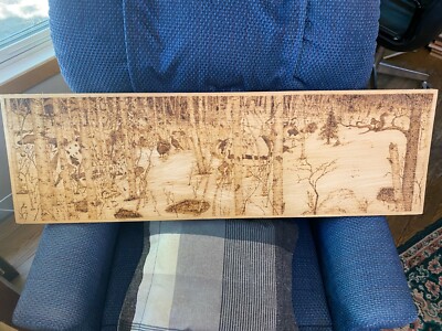 "Forest Animals" - Wood Burning Pyrography | eBay