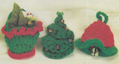 vintage, 3 Christmas Pins/Magnets crochet pattern instructions | eBay