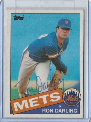Autographed Ron Darling 1985 Topps Card #415 - Signed in Person in New ...