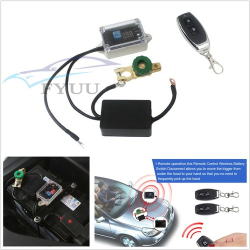 Car 12V Battery Isolator Disconnect Cut Wireless Remote Control Master ...