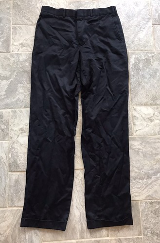 Lands' End Men's Traditianal Fit No Iron Flat Front Chino Pants Black ...