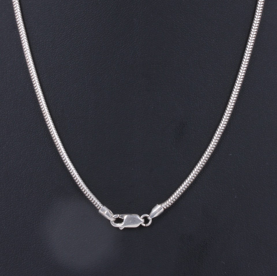 ITALY STERLING SILVER SMOKE CHAIN NECKLACE 925 FINE 4716 | eBay