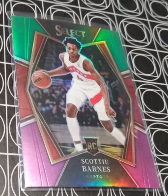 SCOTTIE BARNES RAPTORS 2021-22 PANINI SELECT TRI-COLOR PRIZM ROOKIE RC ...