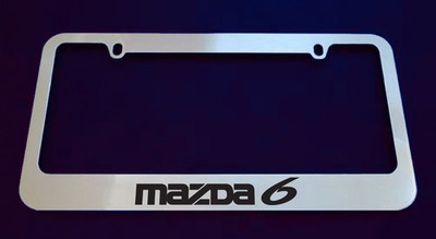 2 MAZDA 6 LICENSE PLATE FRAME, CUSTOM MADE OF CHROME 2 Frames | eBay