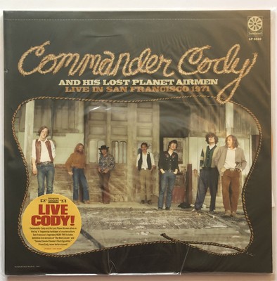 Commander Cody Live in Sanfrancisco Gold Vinyl Record New Sealed ...