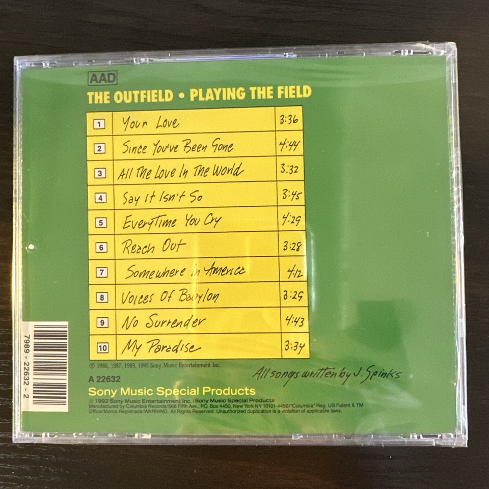 The Outfield - Playing The Field CD 1992 Sony 80s Rock Greatest Hits ...