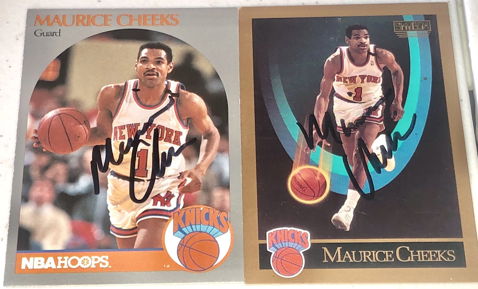 Maurice Cheeks New York Knicks NBA HOFer auto autograph basketball card ...