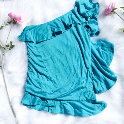 K. Jordan Blue Tube Frill Top Y2K Retro Size Small | eBay