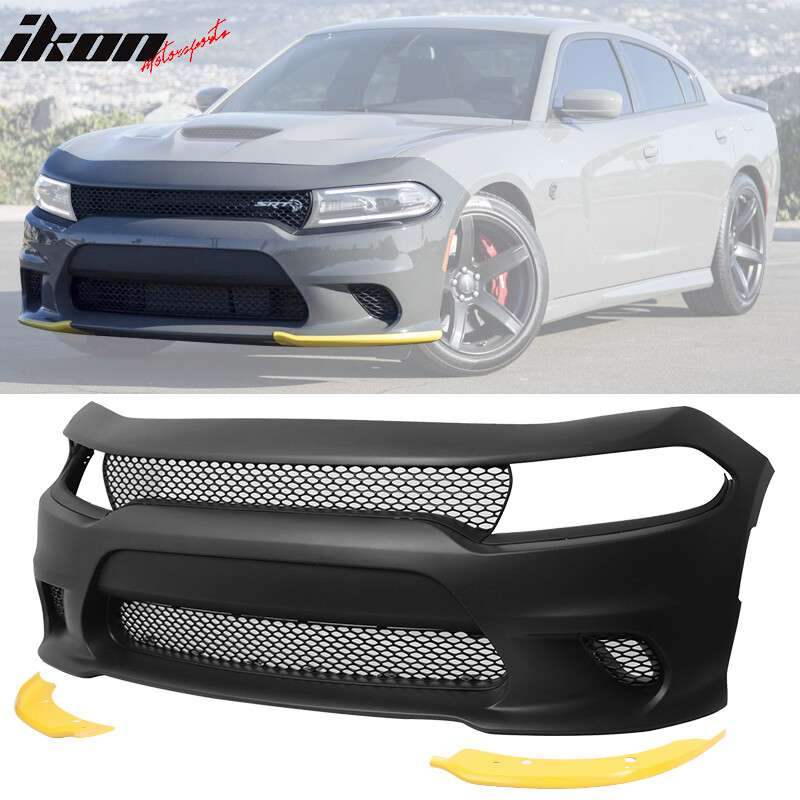 Fits 15-23 Dodge Charger SRT Hellcat Front Bumper Cover - Prepainted OE ...