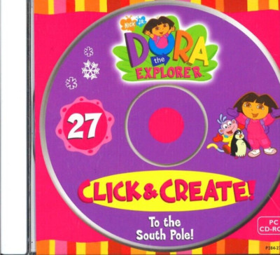 60D NEW SEALED PC CD-ROM DORA CLICK & CREATE 27 TO THE SOUTH POLE ...