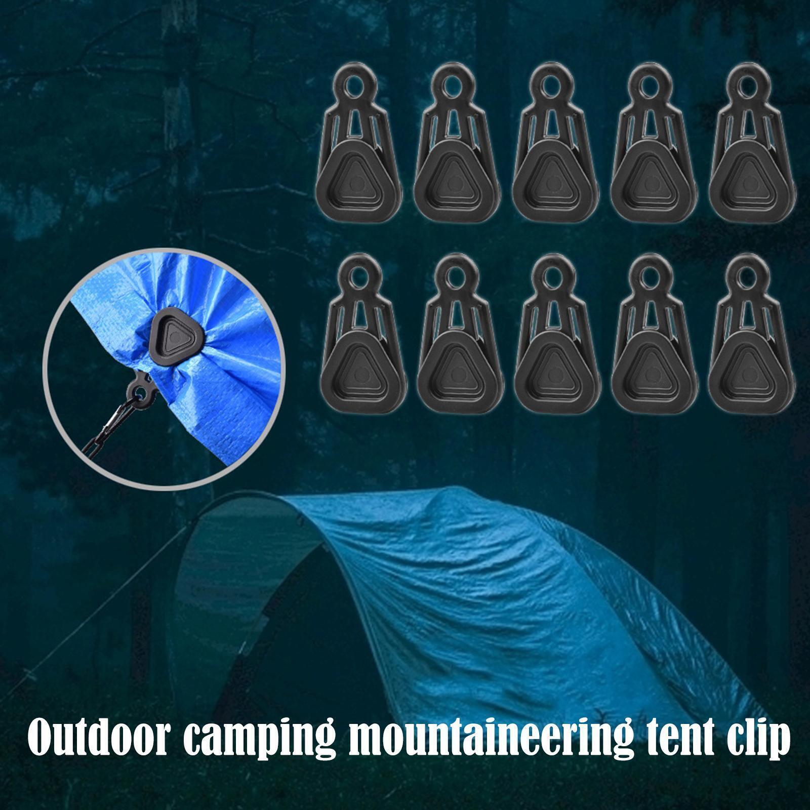 10Pcs Tarpaulin Tent Clip Eyelets Tarp Clips Clamps Heavy Cover Duty ...