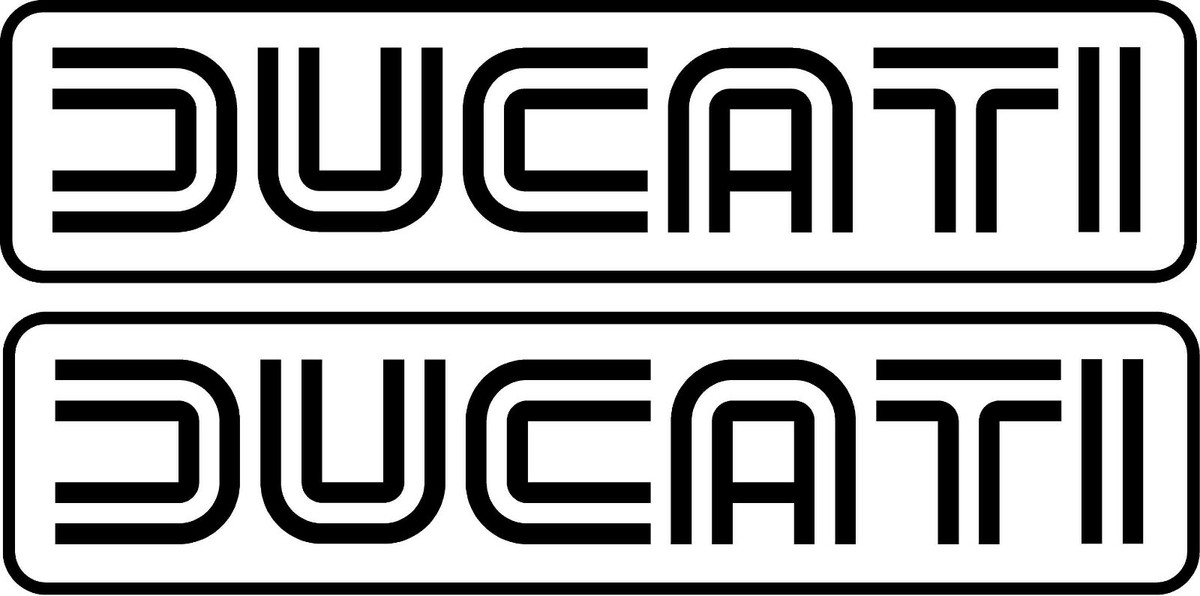 Vintage Ducati Logo Ducati Moto Retro Vintage Servizio Logo" Sticker