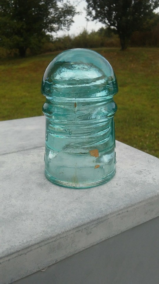 Vintage Blue Aqua Diamond Pony Insulator | eBay