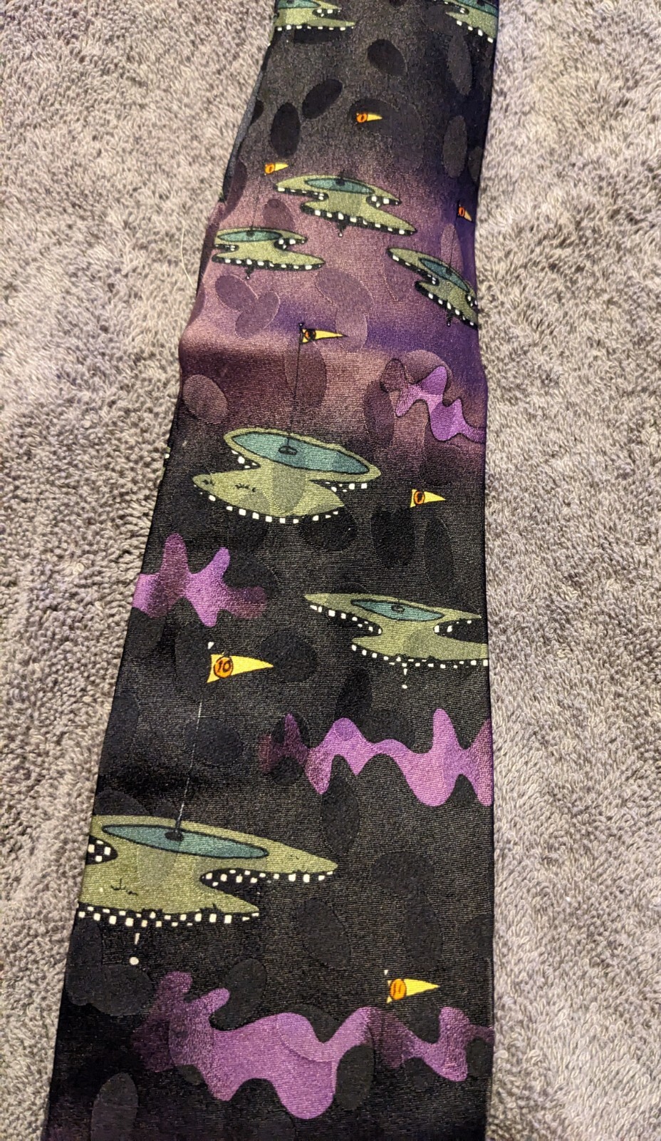 Vintage Jetsons Golf Cartoon Network Men's Tie - … - Gem