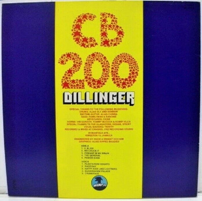 Dillinger ‎– CB 200 [ Vinyle, LP, Grec, 1979 Réédition Reggae Cokane In My... | eBay