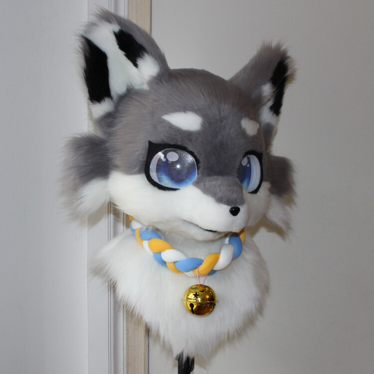 Fursuit Husky Fox Mascot (head) Halloween Party Fur Cosplay | eBay