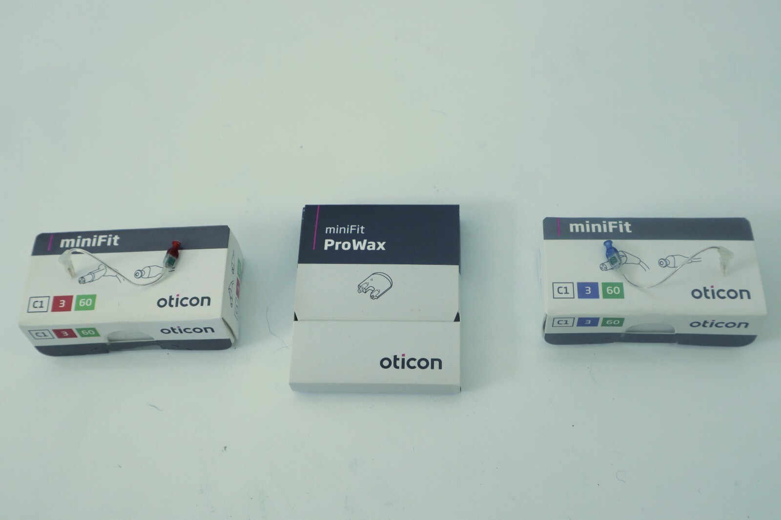 Brand New Oticon, TWO miniFit Receivers, 3-60 R+L receiver. FREE wax ...