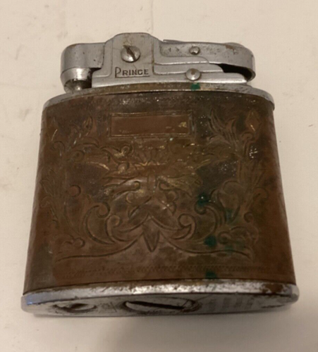 Vintage Prince Automatic Super Lighter embossed leather | eBay